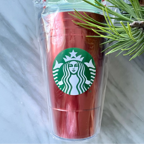 Starbucks | Dining | Starbucksnwt6 Fl Oz Grande Cold Cuplidstrawruby ...